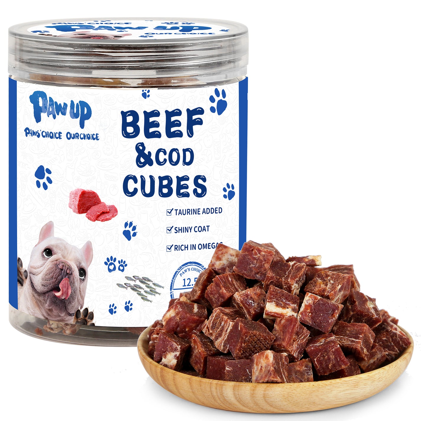 PAWUP Beef Cod Cubes, Training Rewards and Snacks,10.5 oz – Pawup Pet Treat